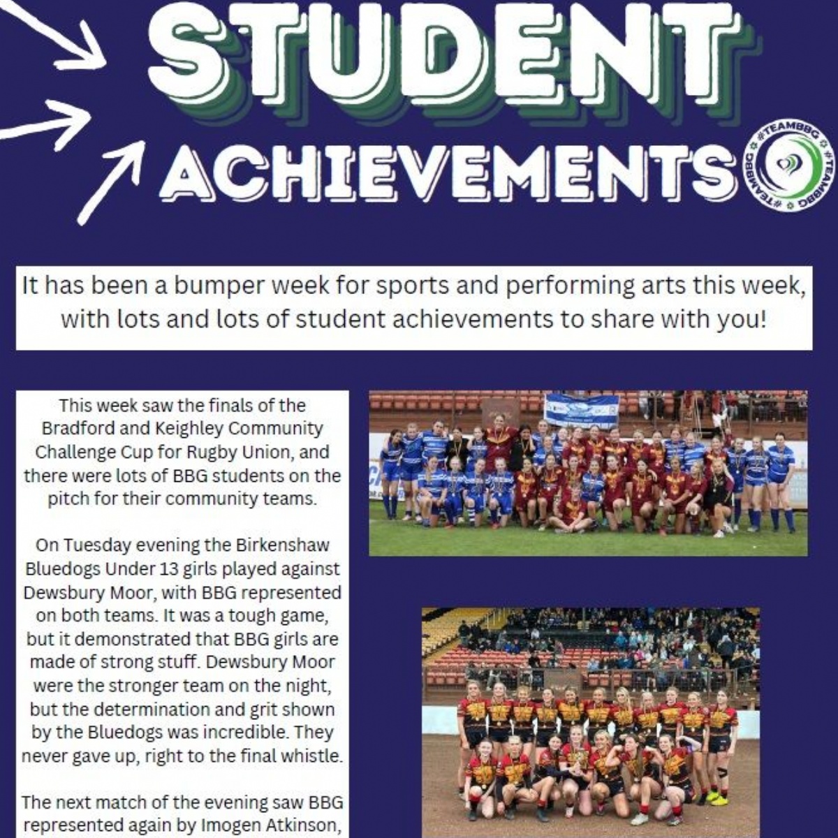 BBG Academy - Student Achievements